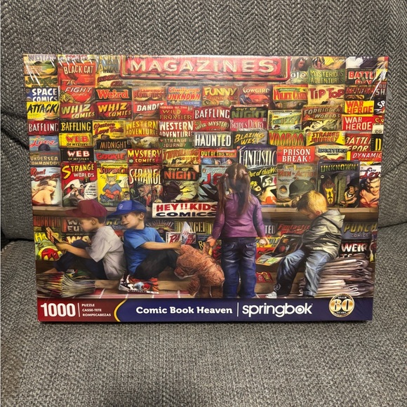Springbok | Toys | Springbok Comic Book Heaven Puzzle 00 Pc New | Poshmark